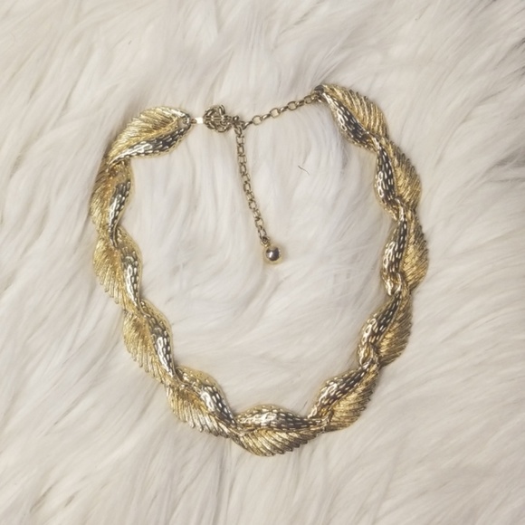Jewelry | Gold Feather Choker | Poshmark